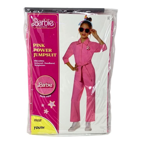 Barbie | Costumes | Spirit Halloween Kids Pink Power Jumpsuit Barbie ...